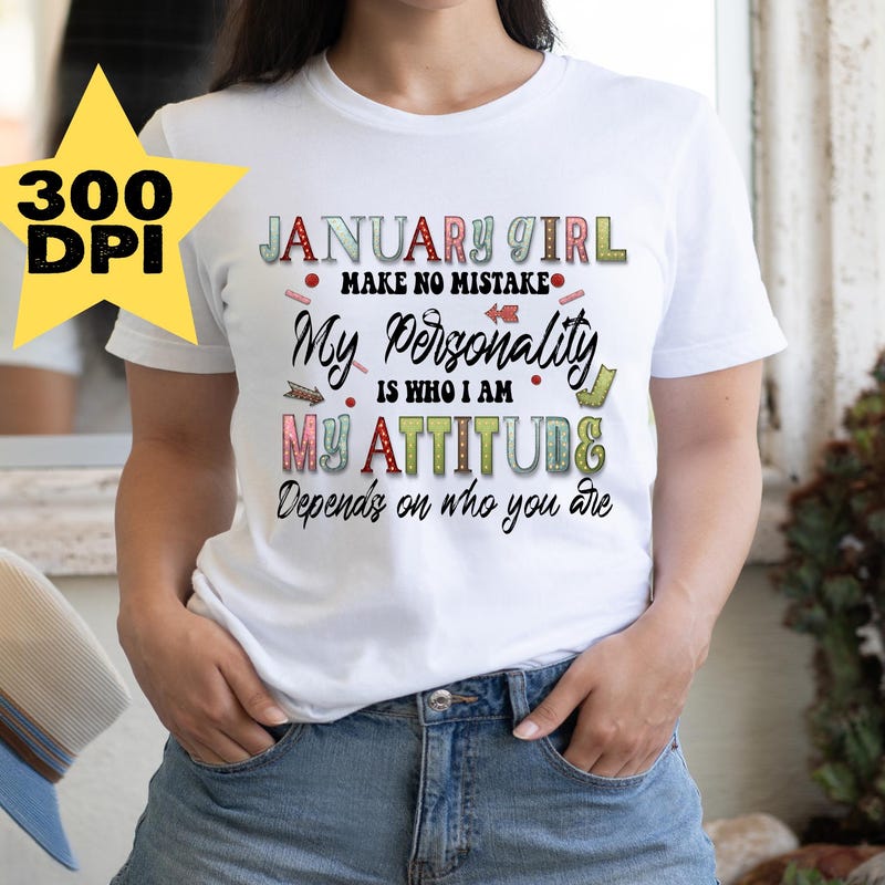 January Girl Svg - Etsy