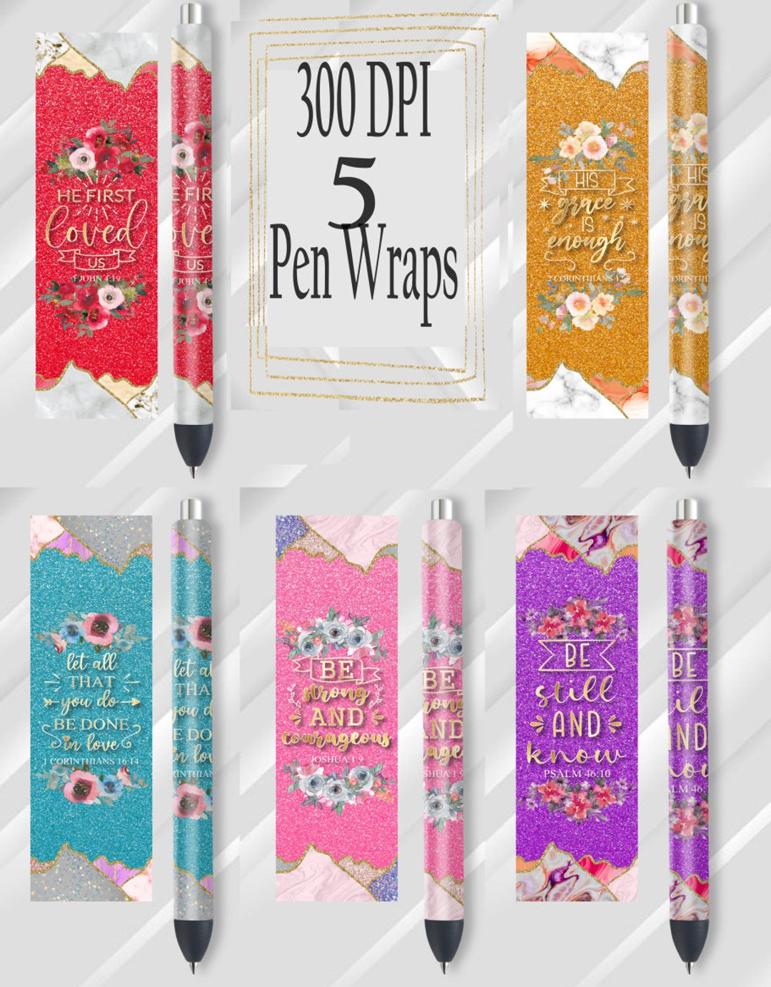 Christian, Pen Wrap Digital Bundle - Etsy