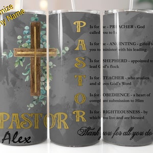 Pastor, 20 Oz Tumbler Digital Design - Etsy