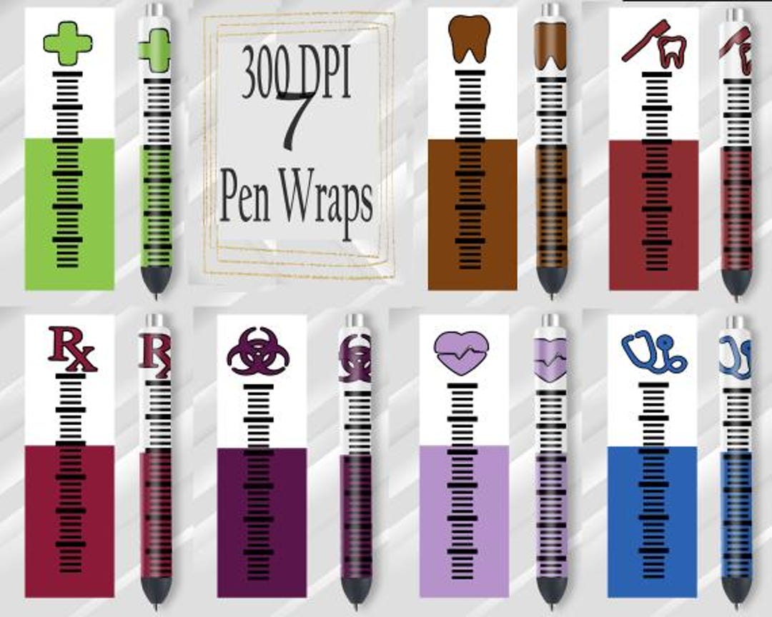 Healthcare Medicine, Pen Wrap Digital Bundle - Etsy