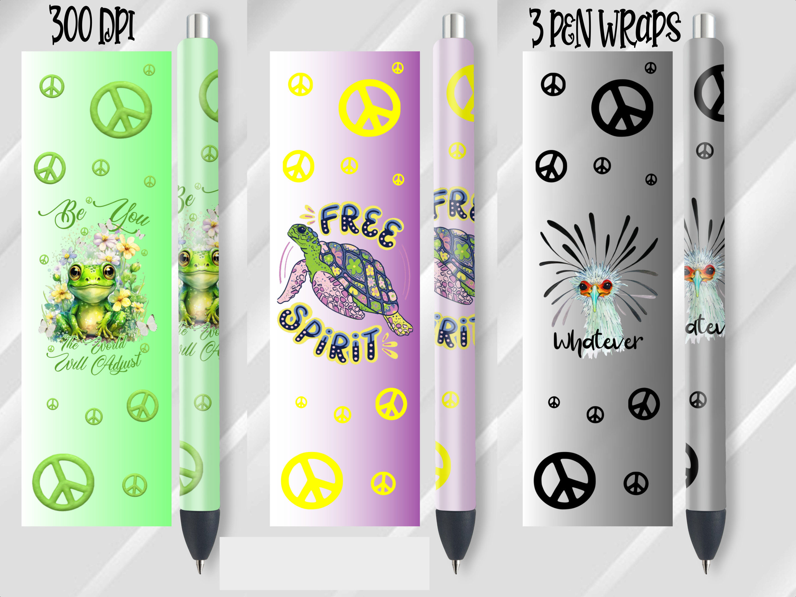 Funny Animals, Pen Wrap Digital Bundle - Etsy