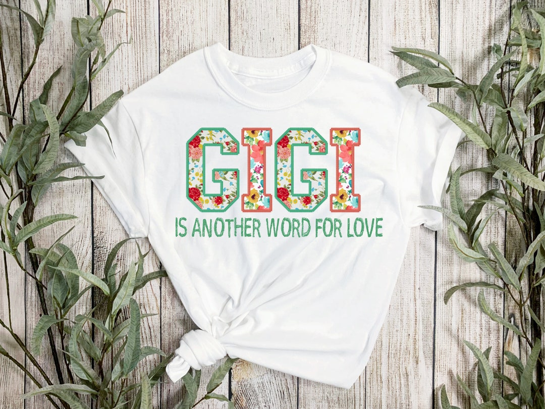 Faux Embroidery Gigi, Digital Shirt Design - Etsy