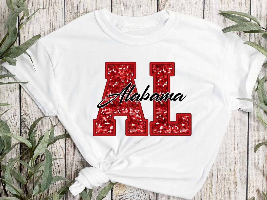 Alabama Faux Sequin, Digital Shirt Design - Etsy