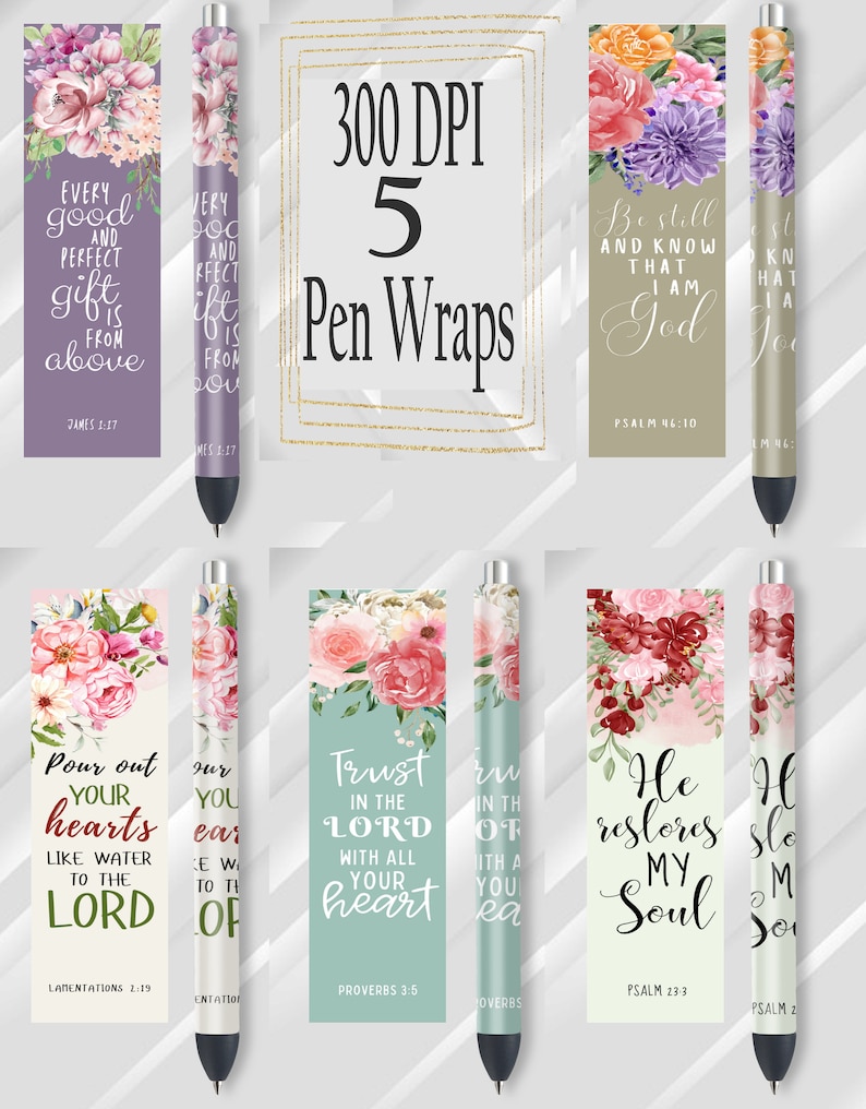 Christian, Pen Wrap Digital Bundle - Etsy