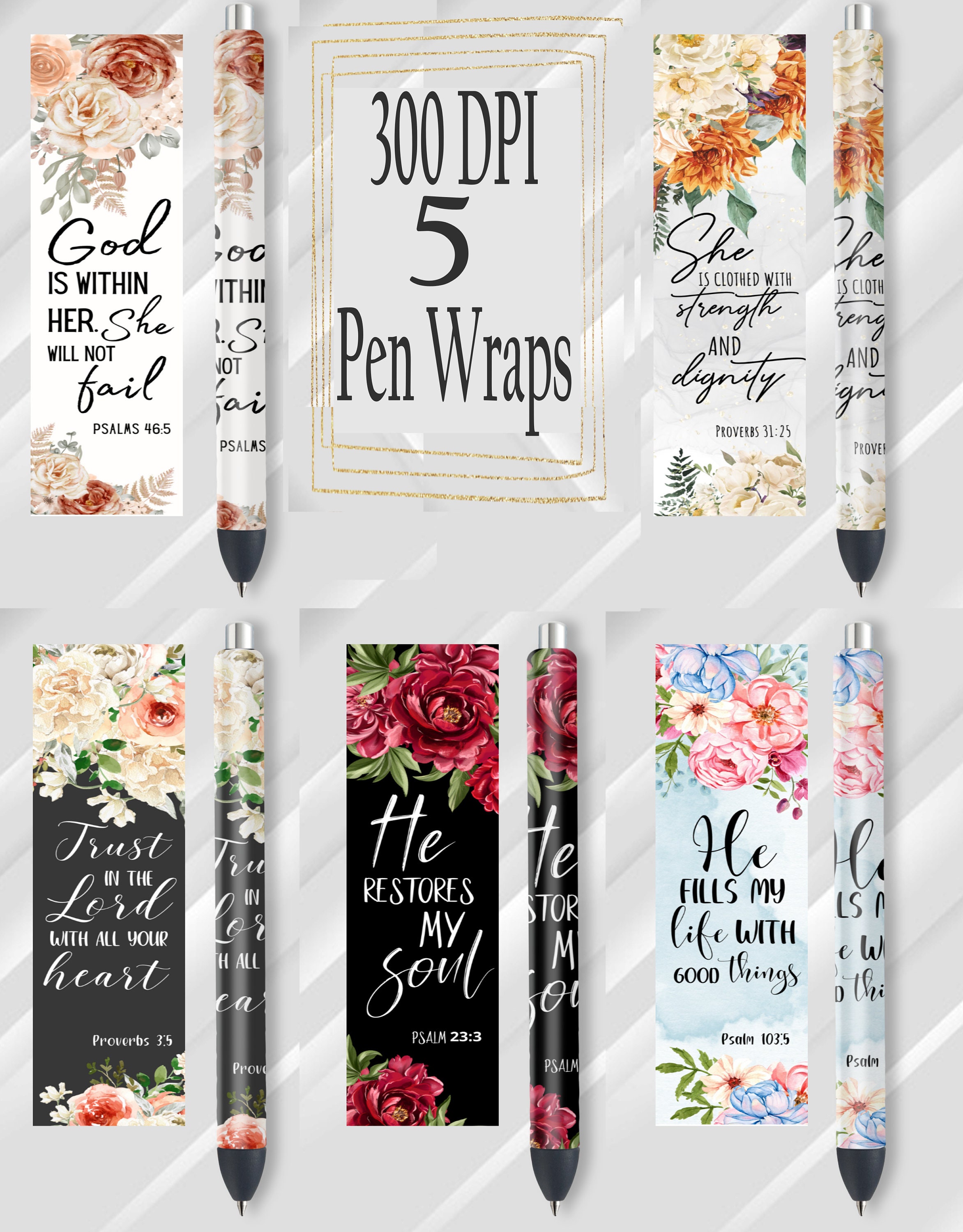 Christian, Pen Wrap Digital Bundle - Etsy