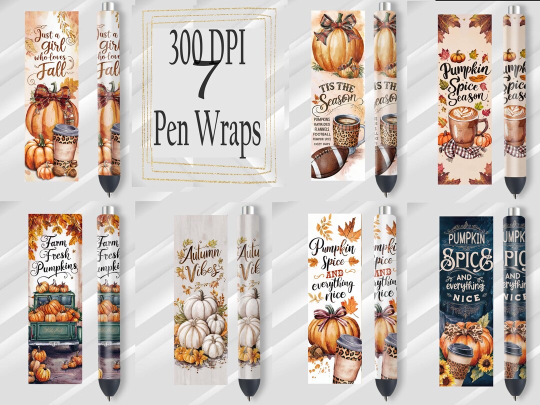 Fall, Pen Wrap Digital Bundle - Etsy
