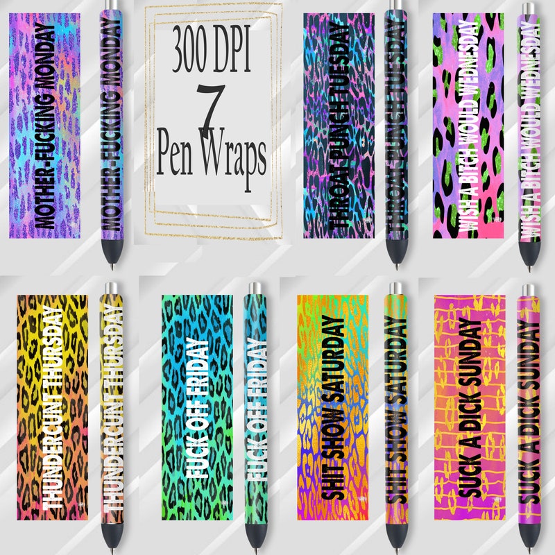Custom Printed Wrapped Pens - Etsy