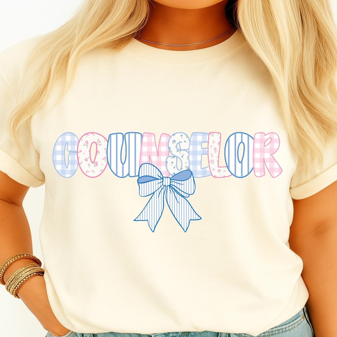 Preppy Counselor, Digital Shirt Design, Dtf Png, Sublimation Png - Etsy