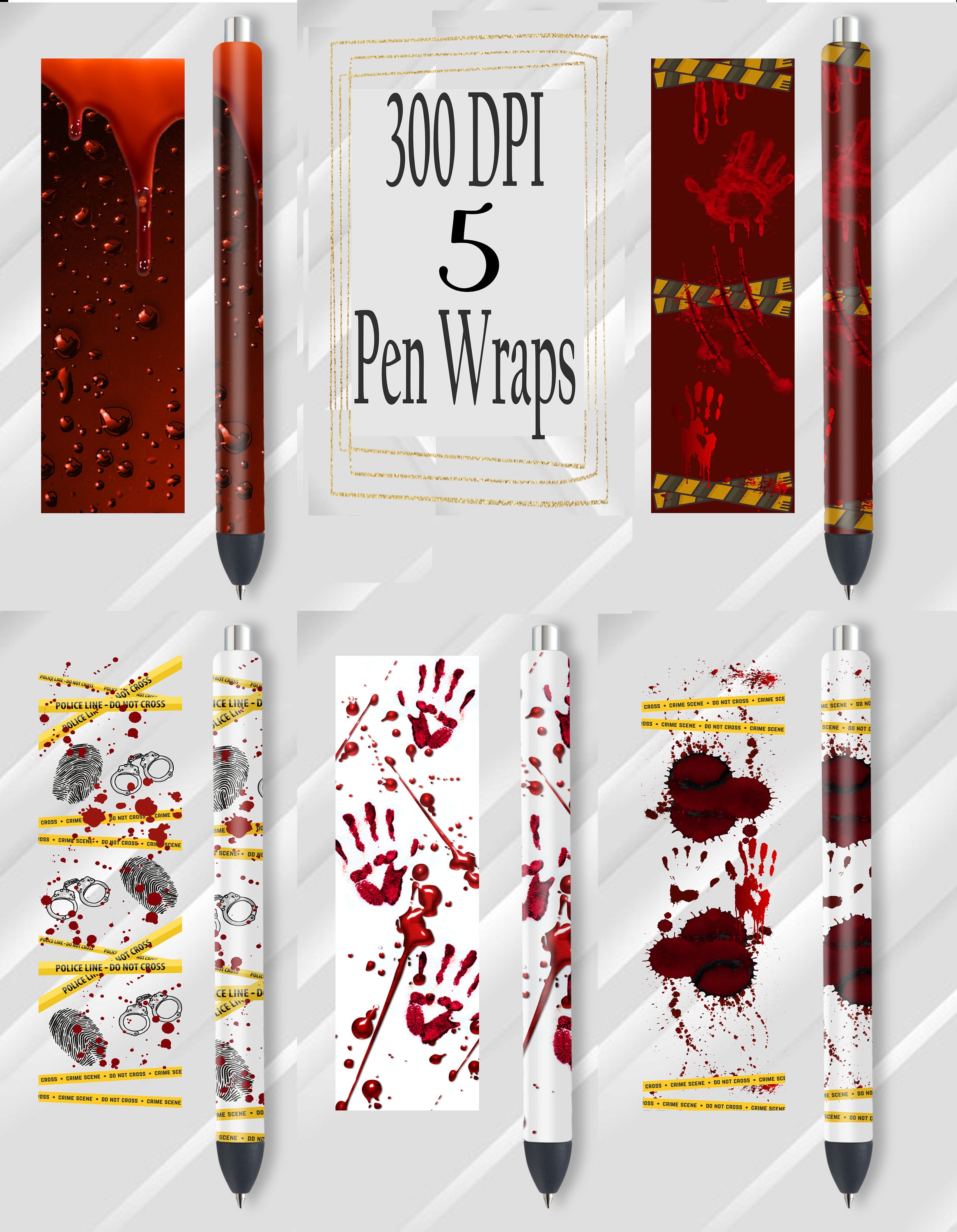 True Crime, Pen Wrap Digital Bundle - Etsy