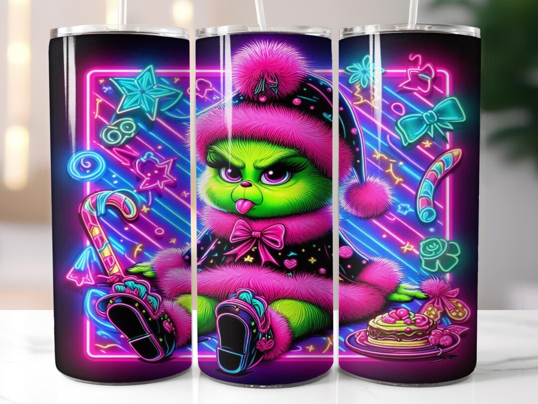 Christmas Grumpy Green Baby Character, 20 Oz Tumbler Digital Design - Etsy
