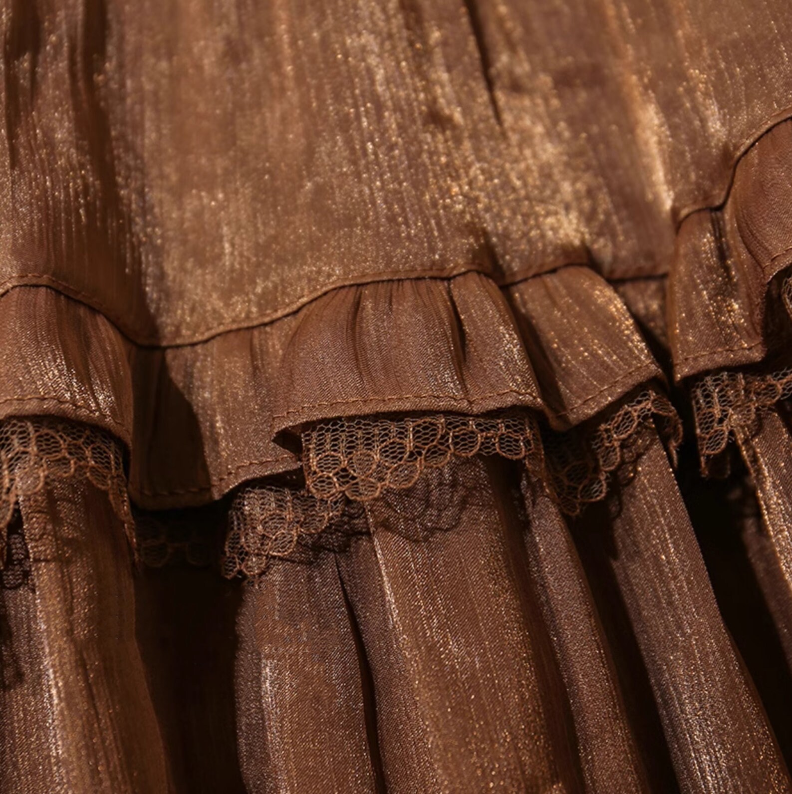 Glossy Renaissance Cake Skirt, Ruffled Renaissance Skirt, Medieval Ren ...