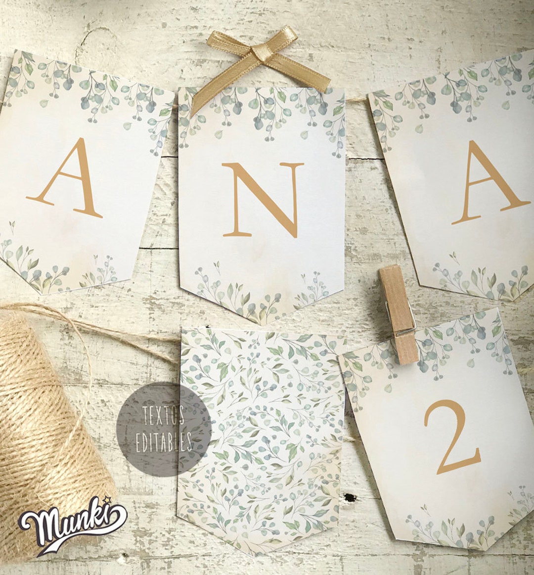 Eucalyptus Banner / Bunting / Bulletin Board / Botanical Classroom ...