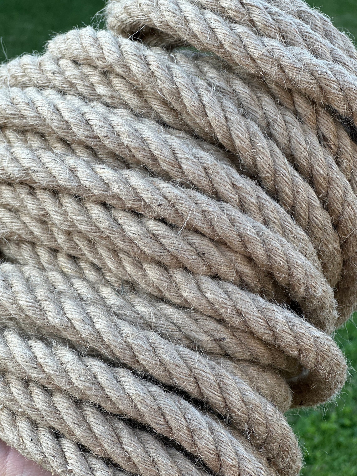 Boho Jute Rope L Porch Swing Daybed Rustic Tan Hemp Rope - Etsy