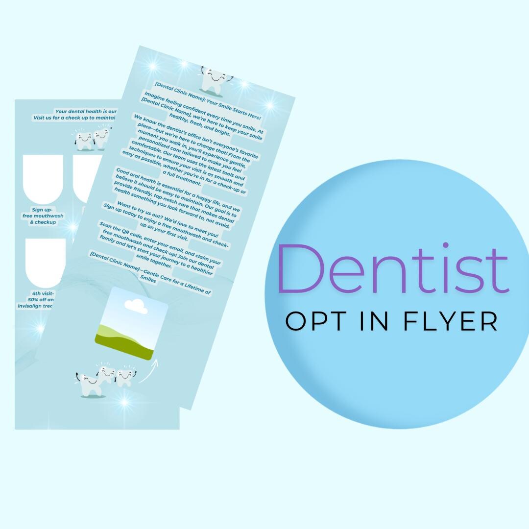 Dental Opt in Mockup Template, Drag and Drop in Canva - Etsy