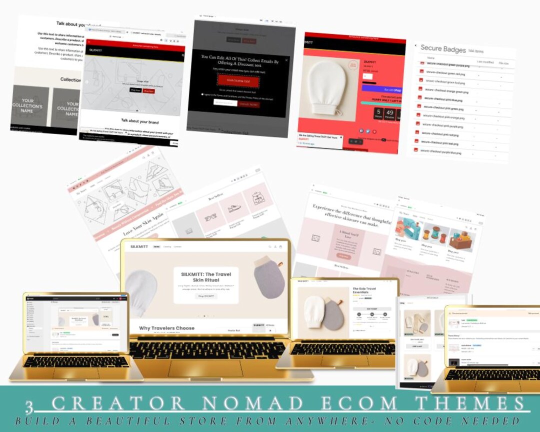 3 Creator Nomad Store Themes — No-code, Drag-and-drop Templates for Any ...