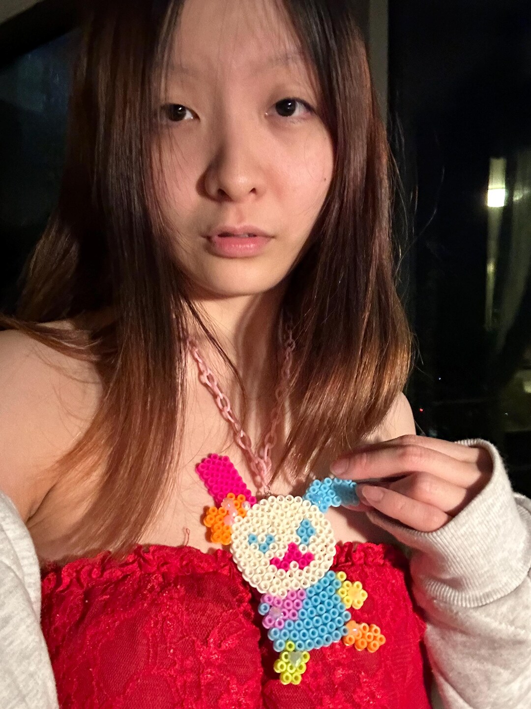 Usahana Necklace Decora Kei, Kandi Perler Necklace, Kawaii Accessories ...