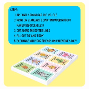 Retro Food Pun Valentines Day Cards for Kids | Instant Download ...