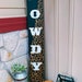 Howdy Rustic Porch Leaner Handcrafted Wooden Welcome Sign for Western ...