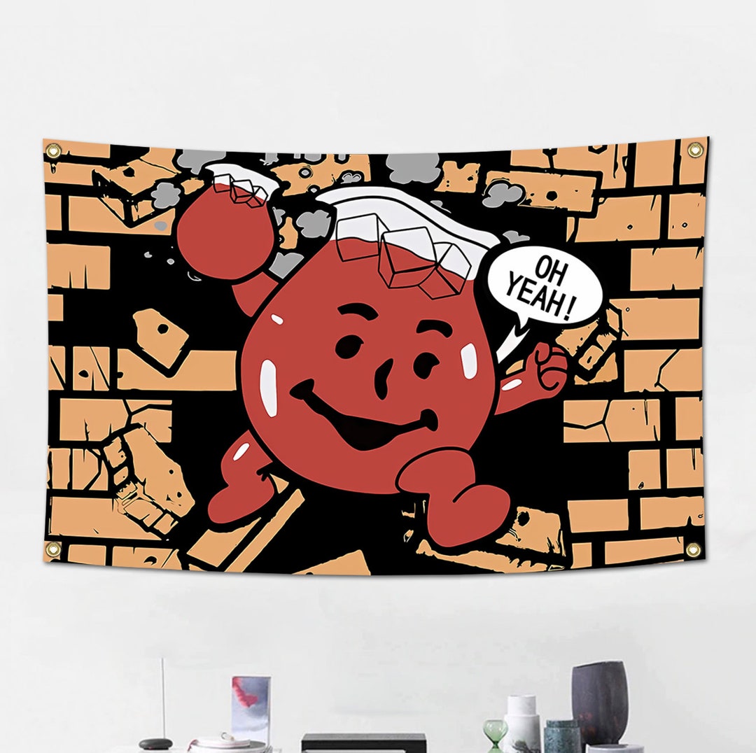 Kool Aid Flag Tapestry Flag Flag Banner Meme Flag Dorm Room Funny ...