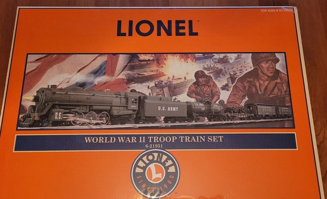 Lionel WWII Troop Train Set 6-21951 Factory Sealed, Perfect Condition ...