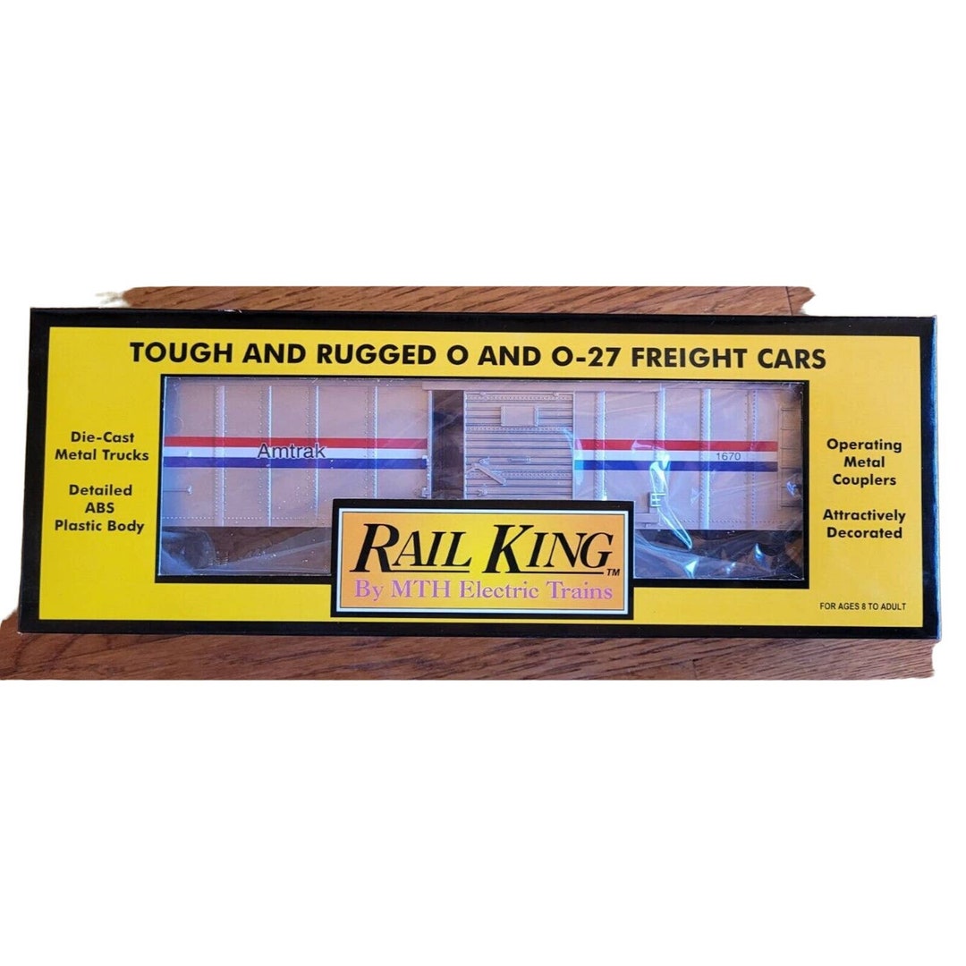 NIB Rail King by MTH o 027 Amtrak Mail Box Car - Etsy