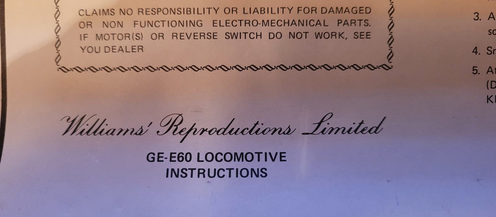 Williams GE-E60 Amtrak Locomotive #960 - Etsy