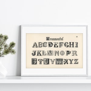 DIGITAL DOWNLOAD - Vintage Old World Ornamental Fonts From Draughtsman ...