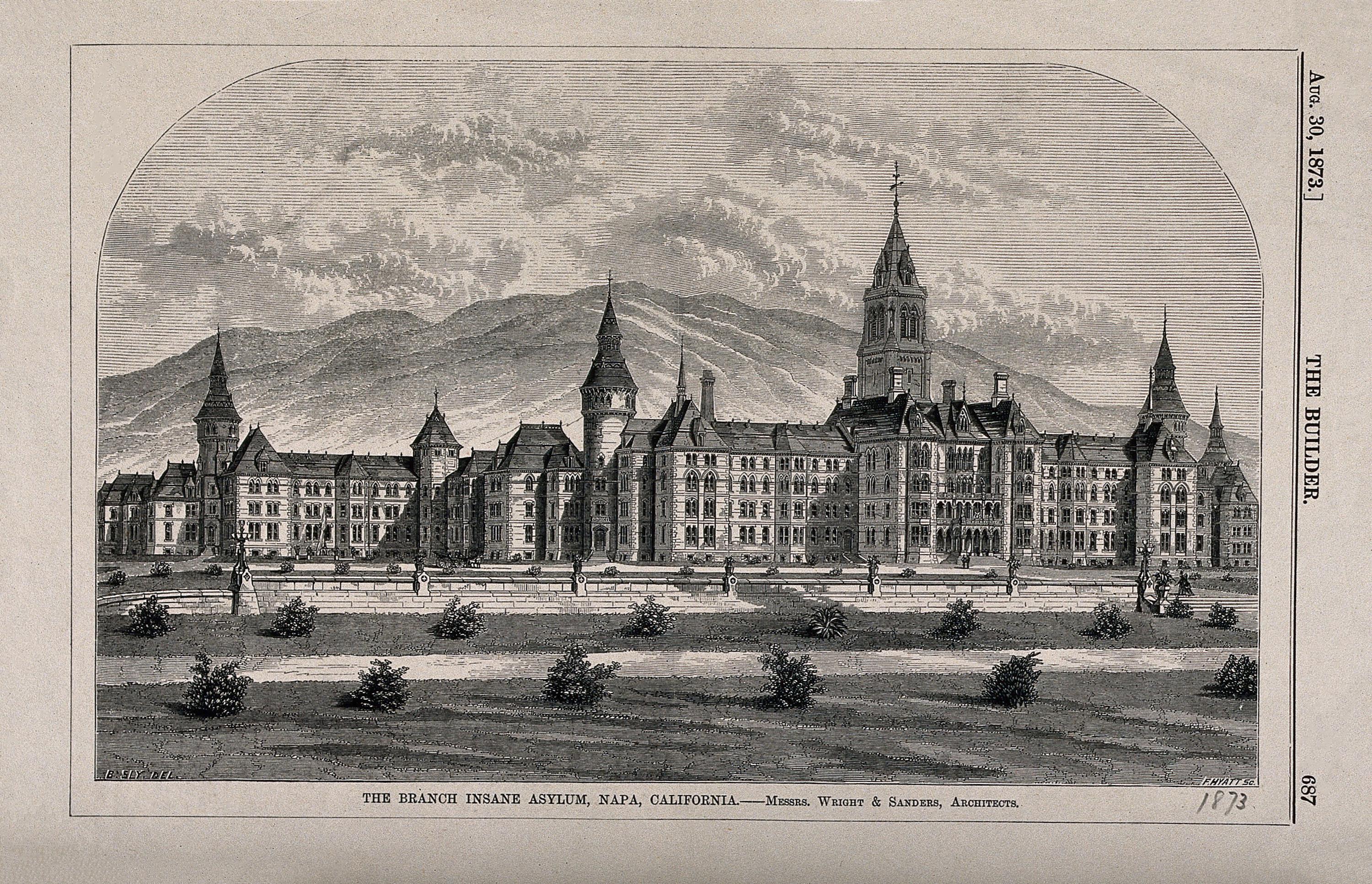 DIGITAL DOWNLOAD - Vintage Old World Napa Insane Asylum Printable ...