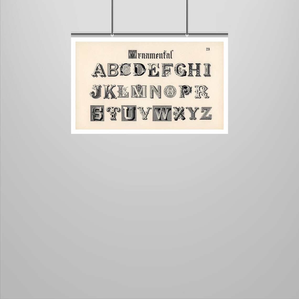 DIGITAL DOWNLOAD - Vintage Old World Ornamental Fonts From Draughtsman ...