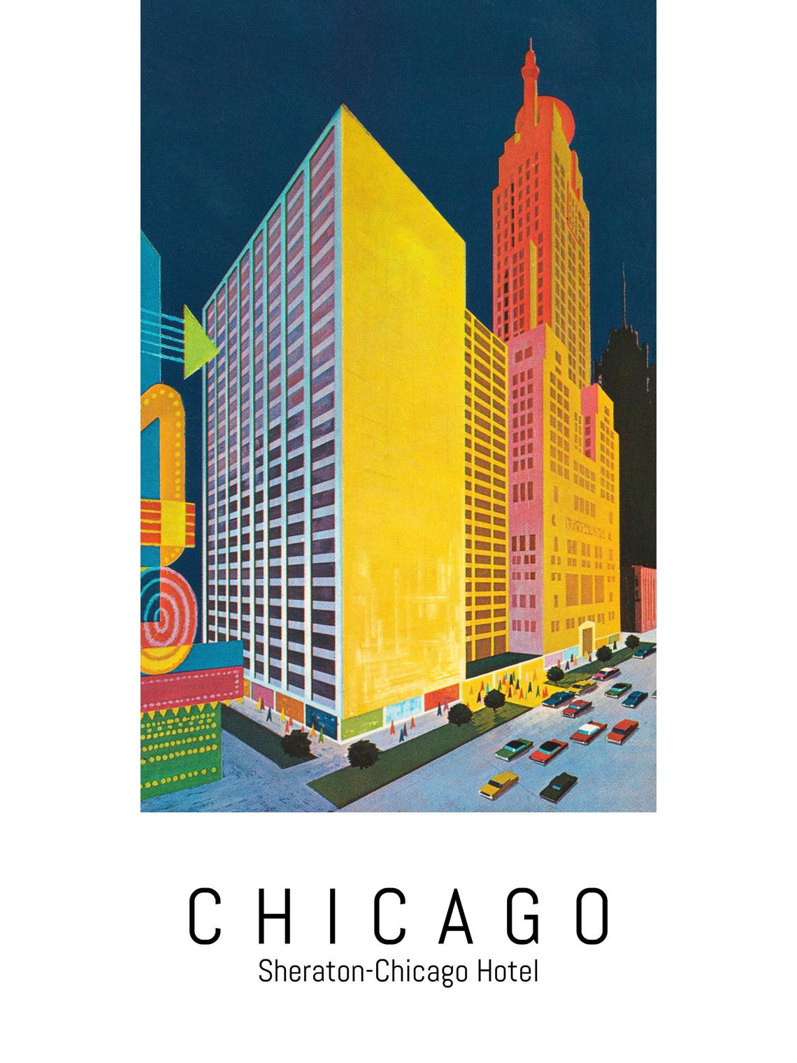 DIGITAL DOWNLOAD - Vintage Sheraton-chicago Hotel Printable Poster - Etsy