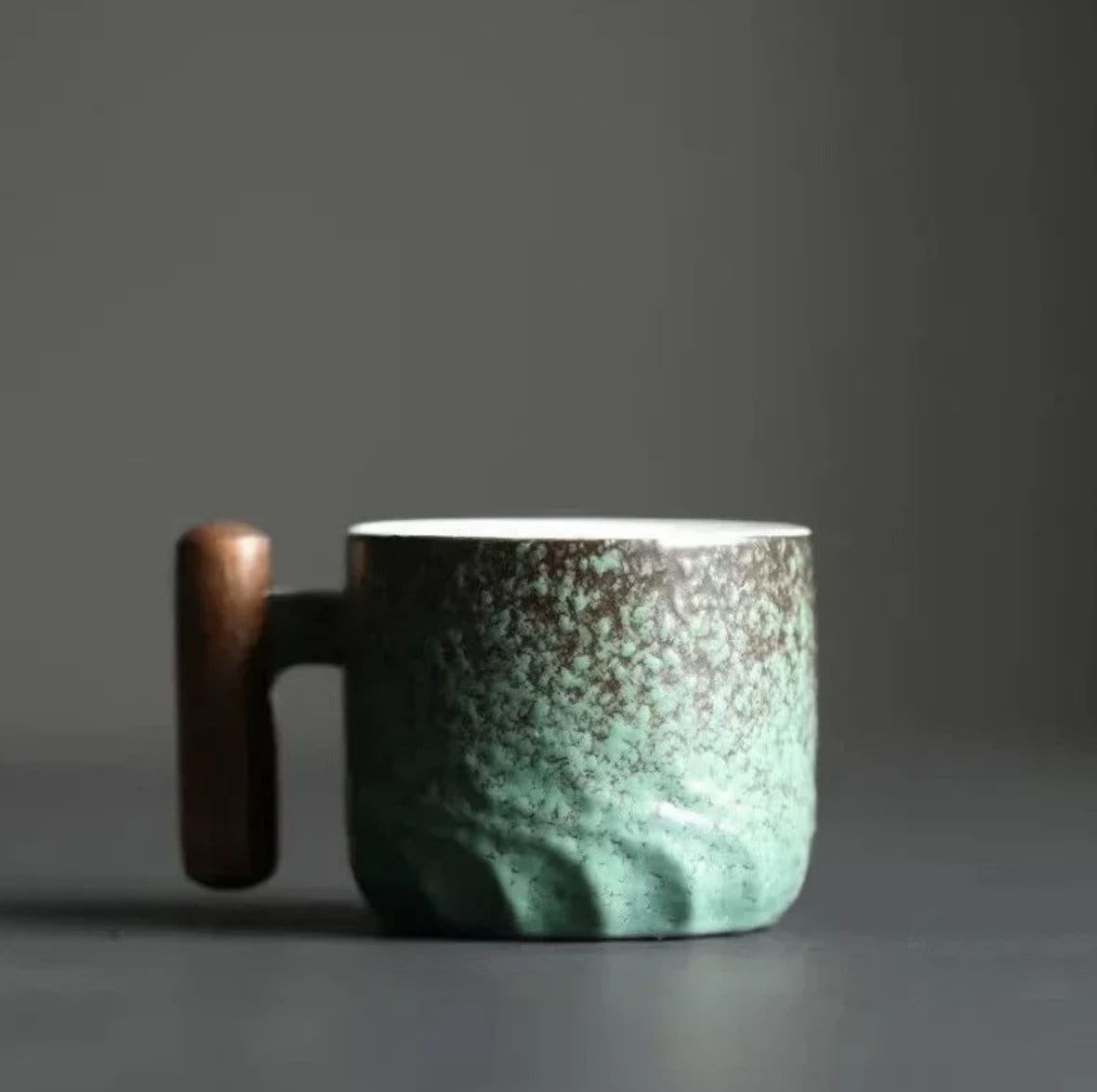 Retro Coffee Cup - Wooden Handle - Etsy