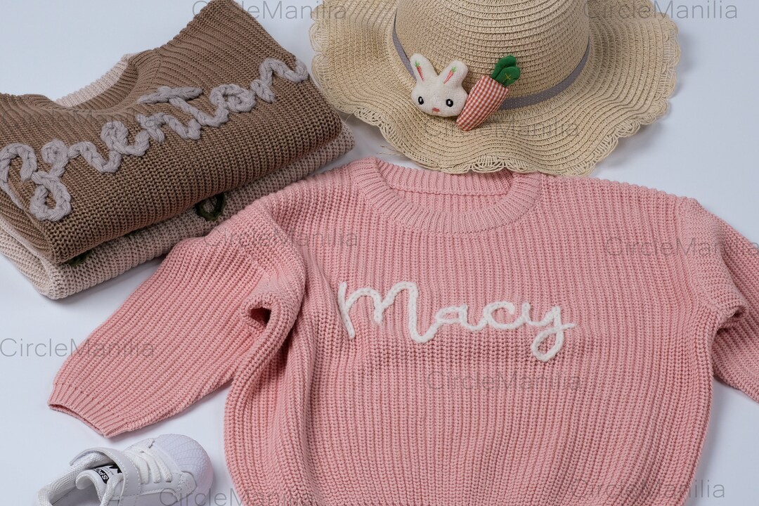 Celebrate Their Name With Personalized Baby Sweaters Exquisite ...