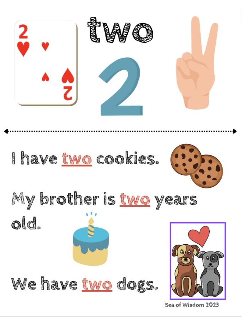 Grammar Posters Homophones To, Too & Two - Etsy