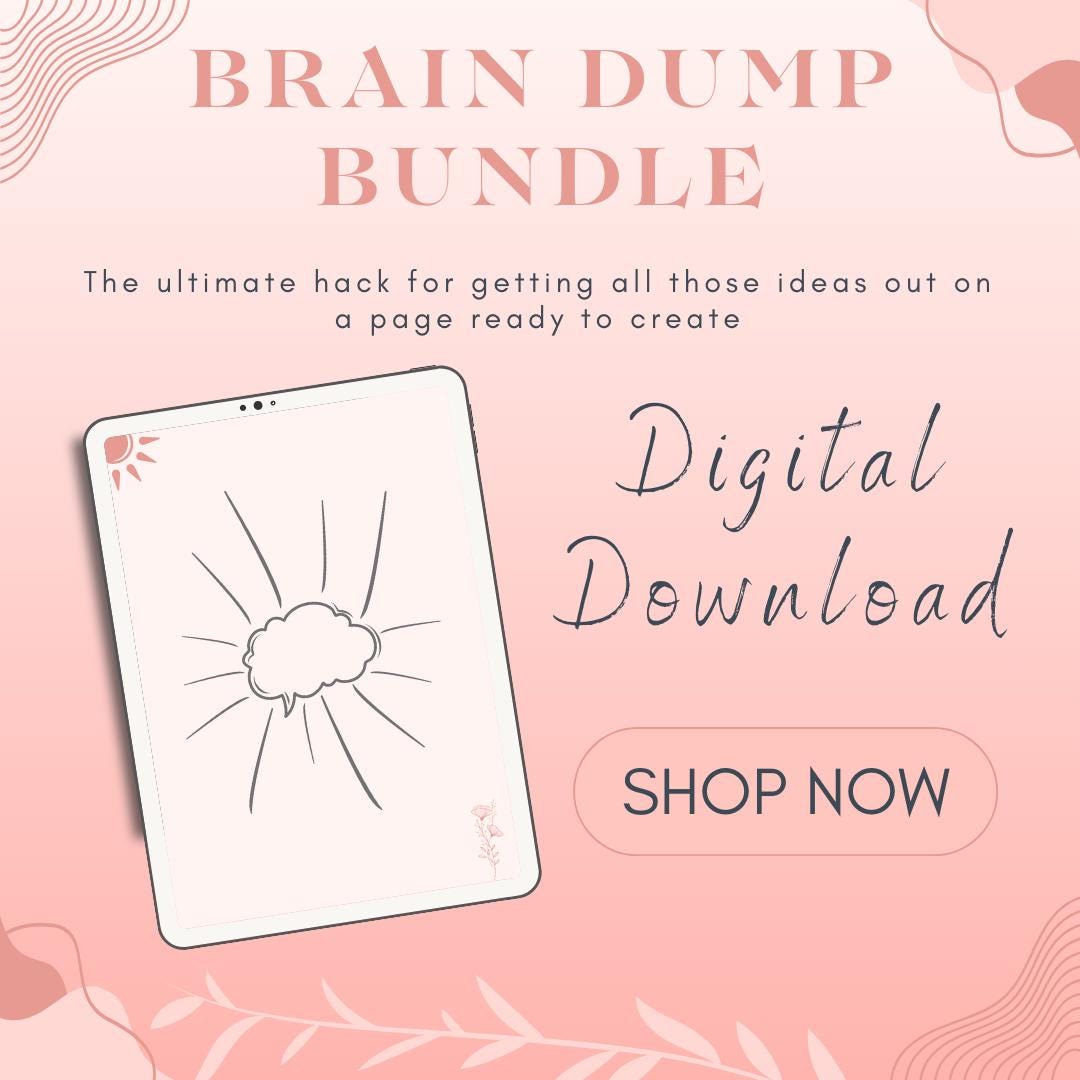 Brain Dump Bundle. Creative Ideas Organiser - Etsy