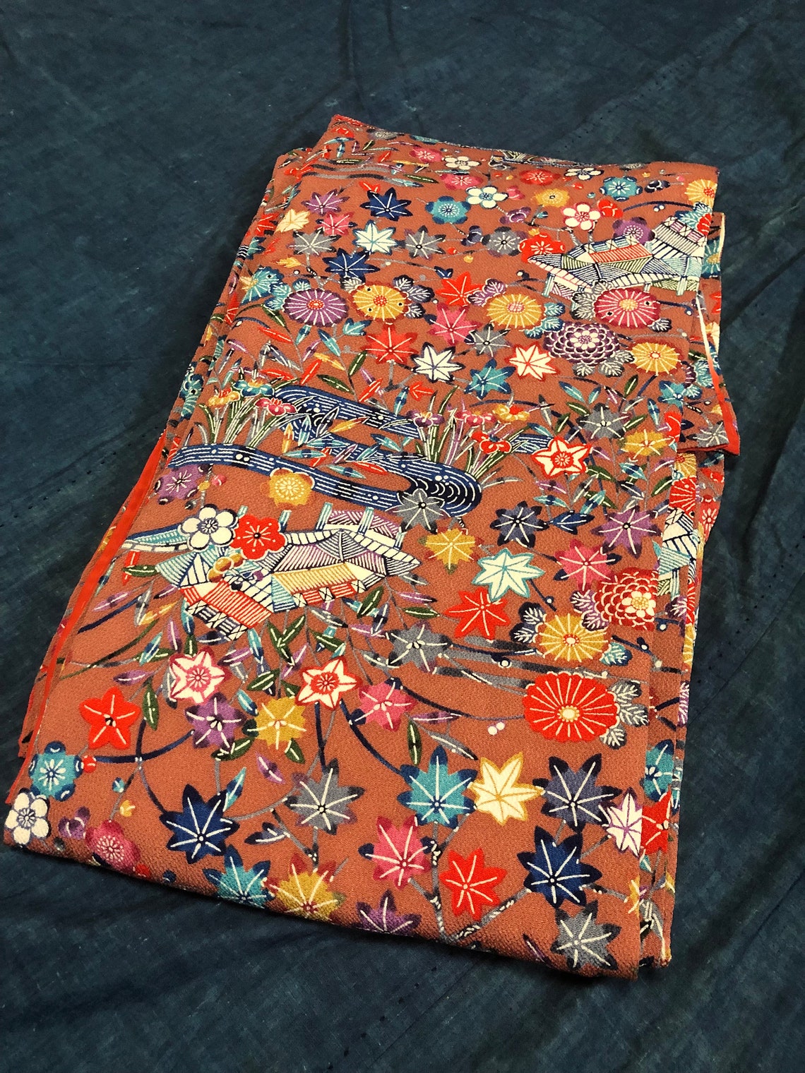 Kimono Fabric, Bingata - Etsy
