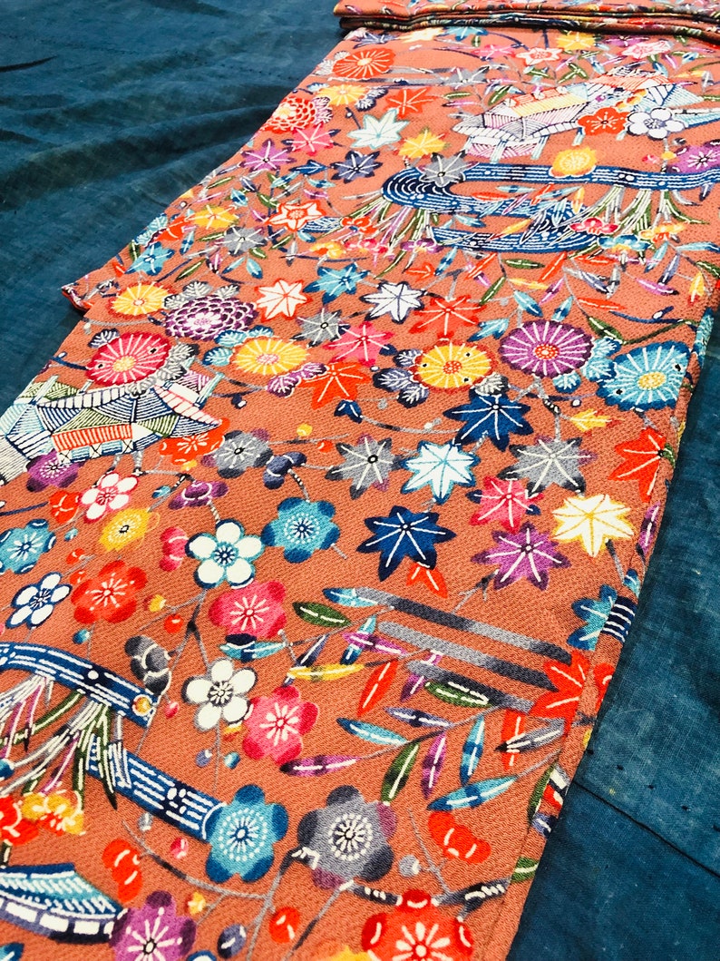 Kimono Fabric, Bingata - Etsy