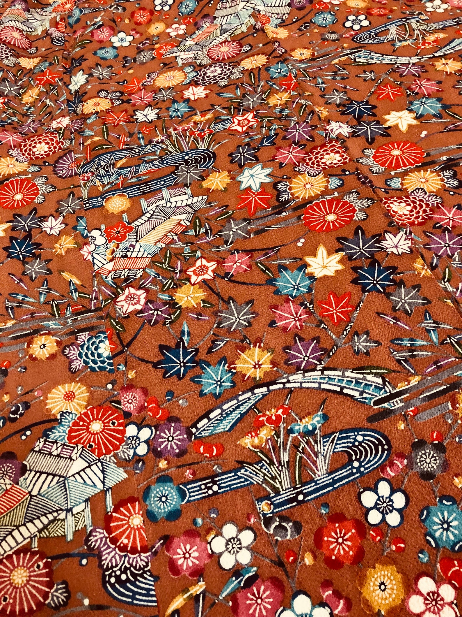 Kimono Fabric, Bingata - Etsy