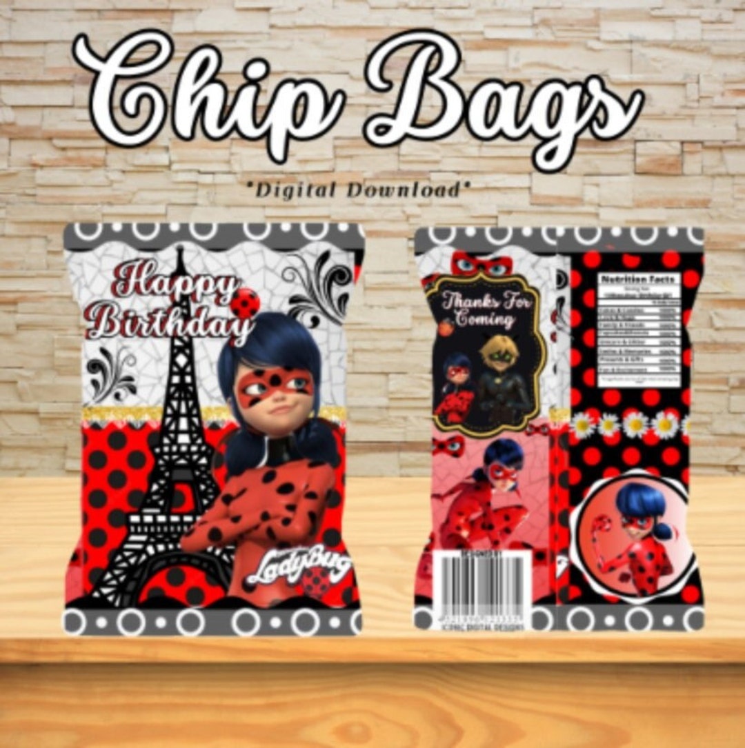 Girls Ladybug Themed Favors, Chip Bags Bundle - Etsy