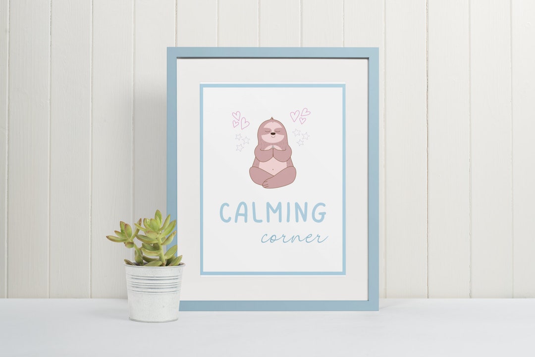 Calming Corner Poster Therapy Office Decor DBT Poster Minimal Classroom ...