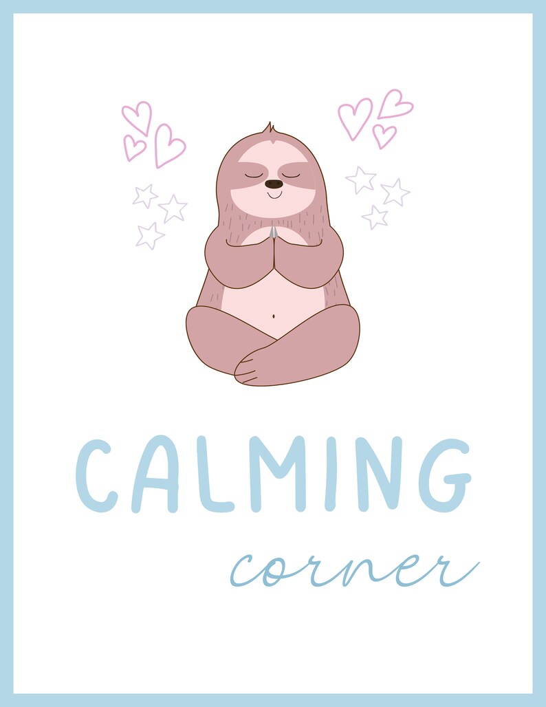 Calming Corner Poster Therapy Office Decor DBT Poster Minimal Classroom ...
