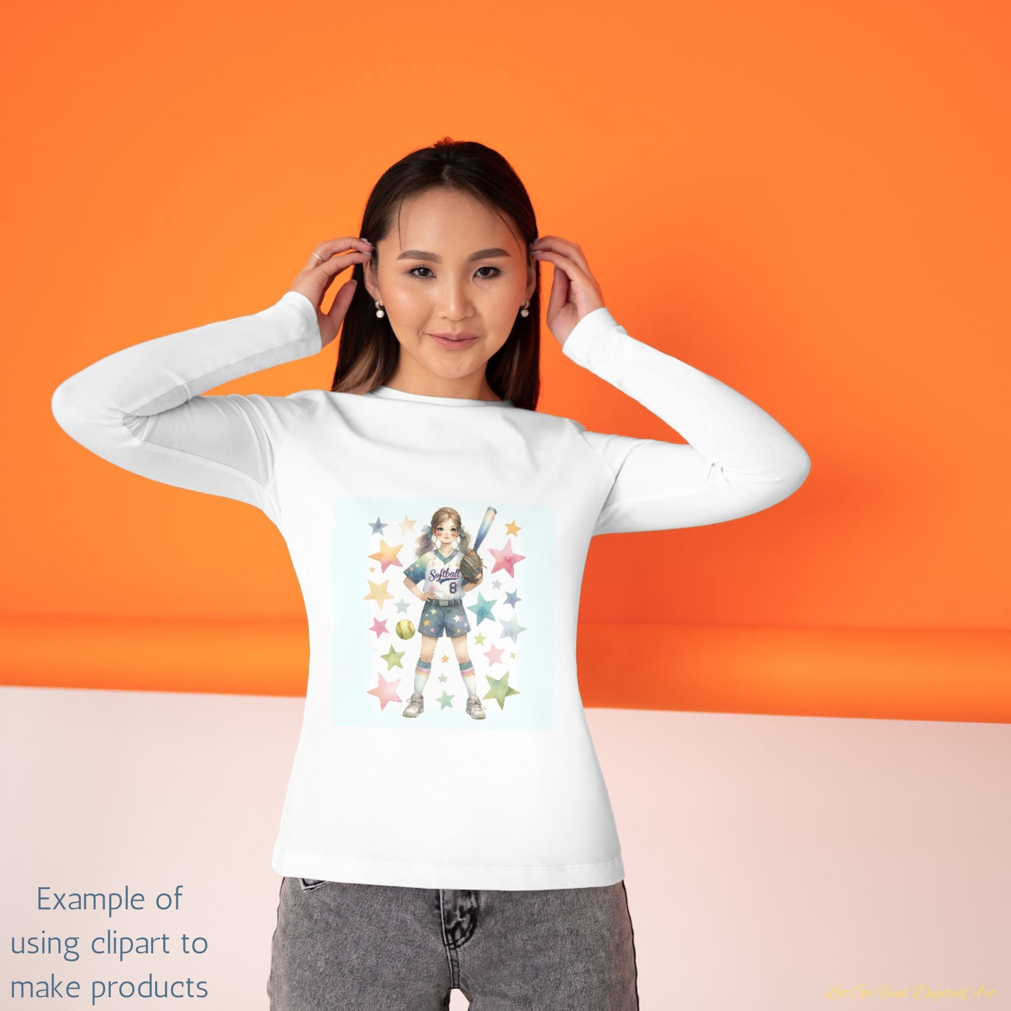 Softball Clipart Sport Watercolor, 25 PNG Digital Files Are in High ...