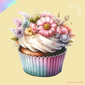 Cupcake Sweet Pastel Clip Art Collection, Sprinkle Your Designs With ...