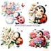 Ladybug Clipart, Watercolor 22 PNG, Ladybug With Flowers Valentine ...