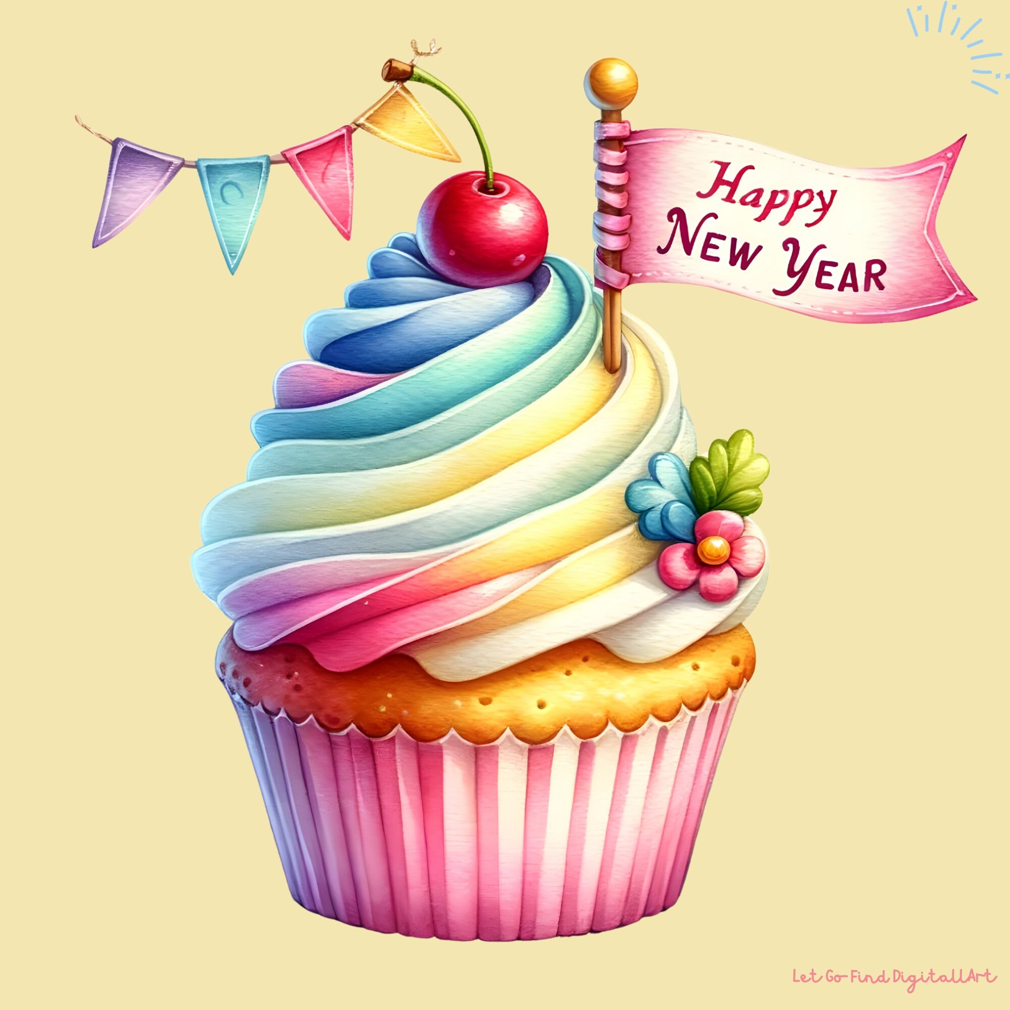 Cupcake Sweet Pastel Clip Art Collection, Sprinkle Your Designs With ...