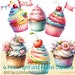 Cupcake Sweet Pastel Clip Art Collection, Sprinkle Your Designs With ...