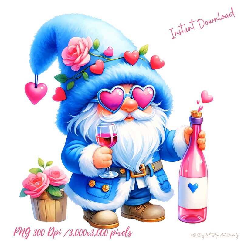 Gnome Charming Bling Blue Fur Valentines Theme ,10 Clip Art PNG 300 Dpi ... Gnome Charming Bling Blue Fur Valentines Theme ,10 Clip Art PNG 300 Dpi ...