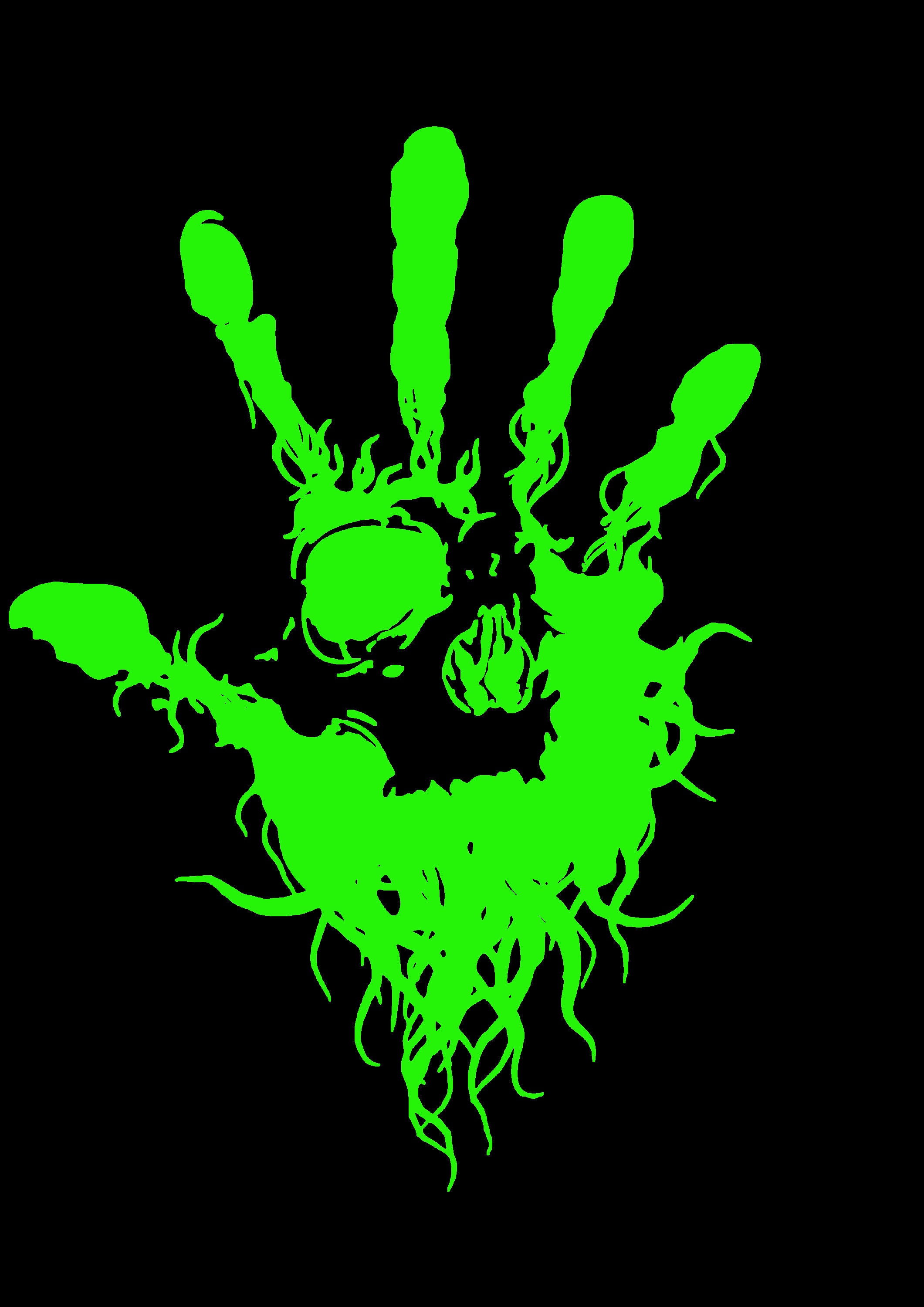 Skull Hand Print Svg File - Etsy