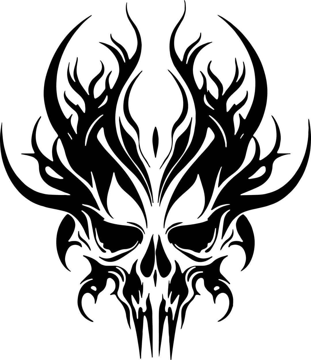 Demon Skull SVG File - Etsy