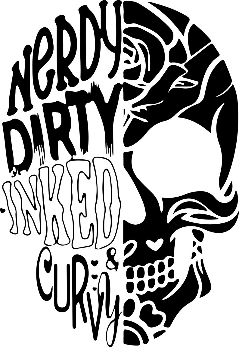 Nerdy Dirty SVG File - Etsy
