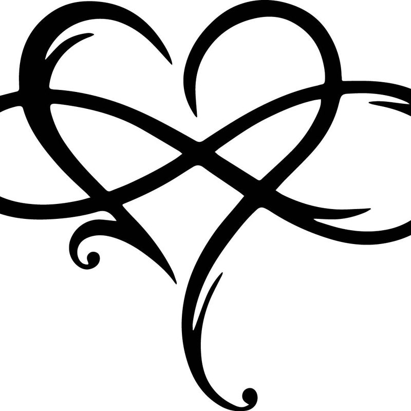 Infinity Heart Svg - Etsy